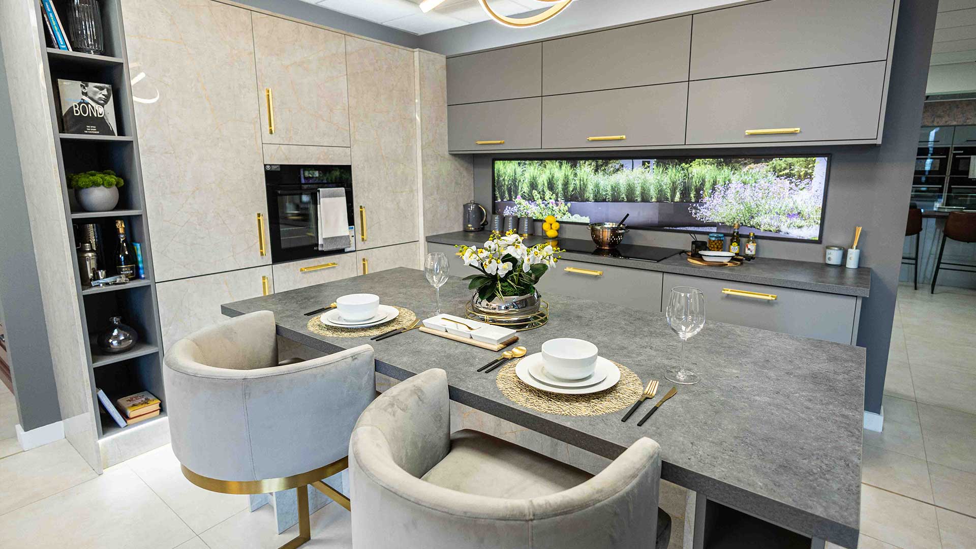 Palazzo Gloss Gold Light & Sienna Heron Grey - DIY Kitchens - Advice